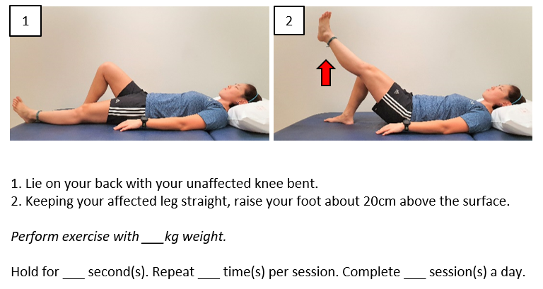 Types of Exercises - Tan Tock Seng Hospital